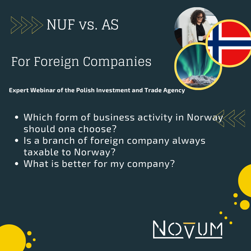 NUF vs. AS in Norway. Which busieness set-up is optimal for your ...